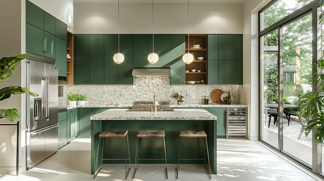 18+ Emerald Green Kitchen Ideas