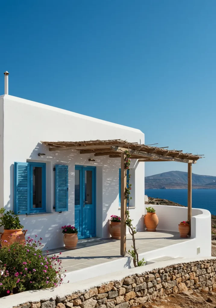 25+ Greek House Exterior Designs That Showcase Timeless Mediterranean Style