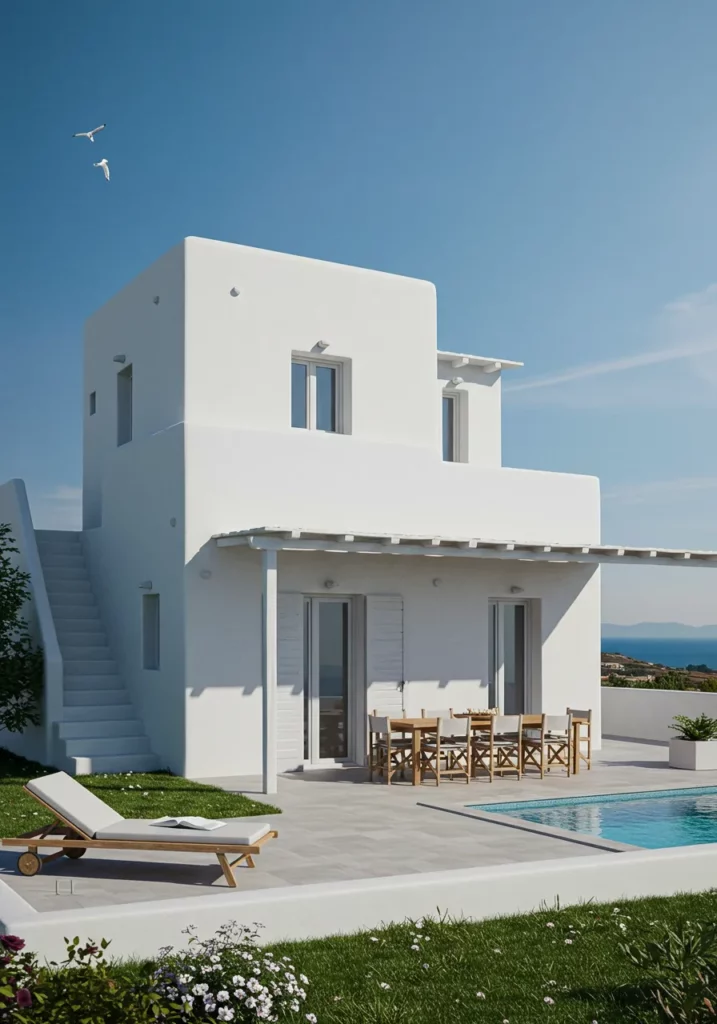25+ Greek House Exterior Designs That Showcase Timeless Mediterranean Style